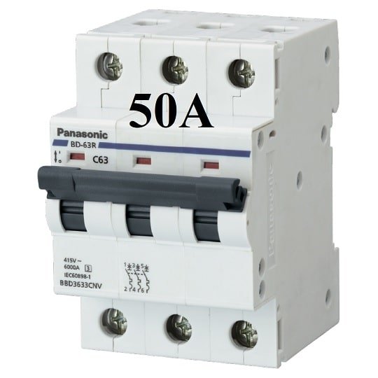 MCB 3p 50a Panasonic - npp thiết bị điện panasonic tphcm